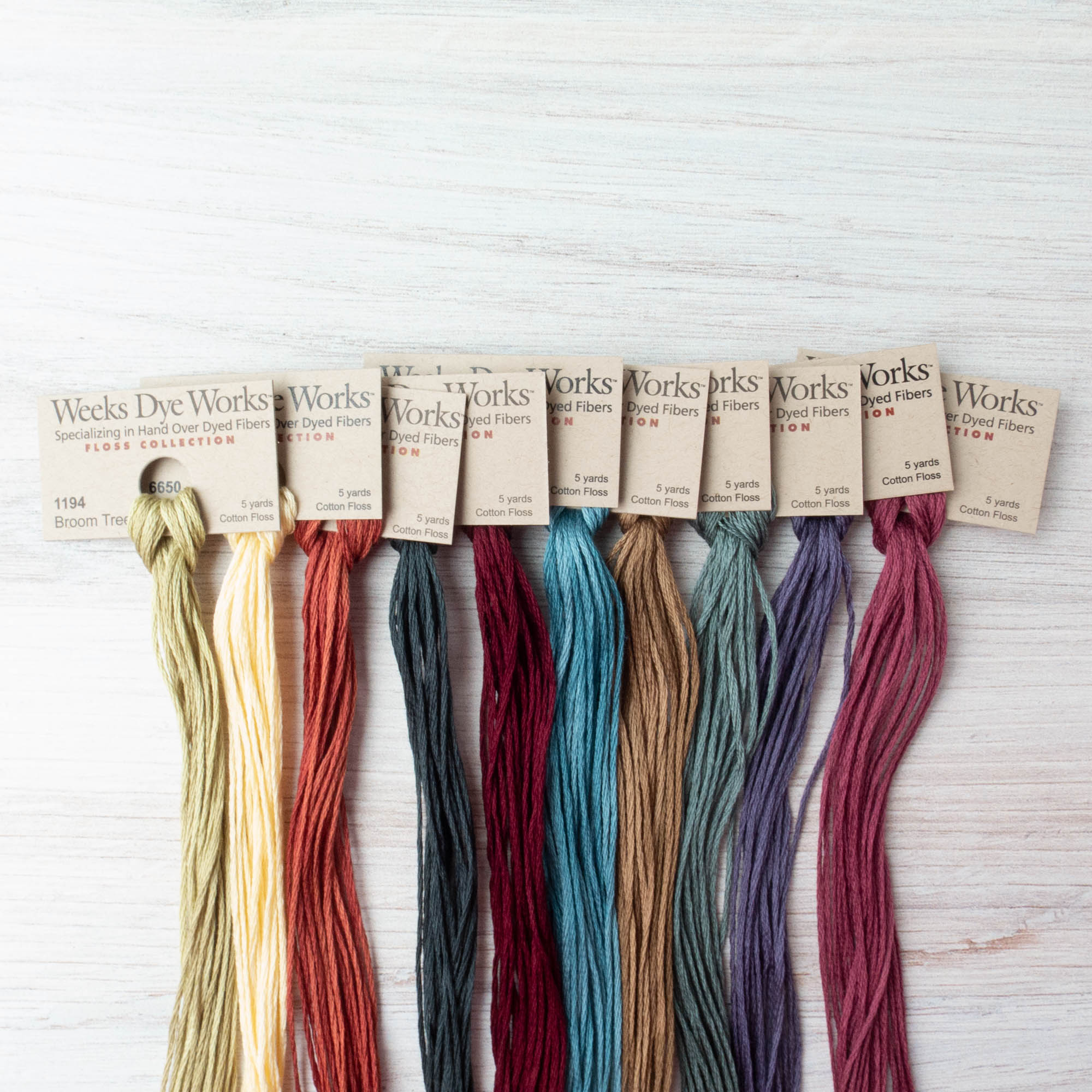 Weeks Dye Works Embroidery Floss Solids Collection (10 skeins ...