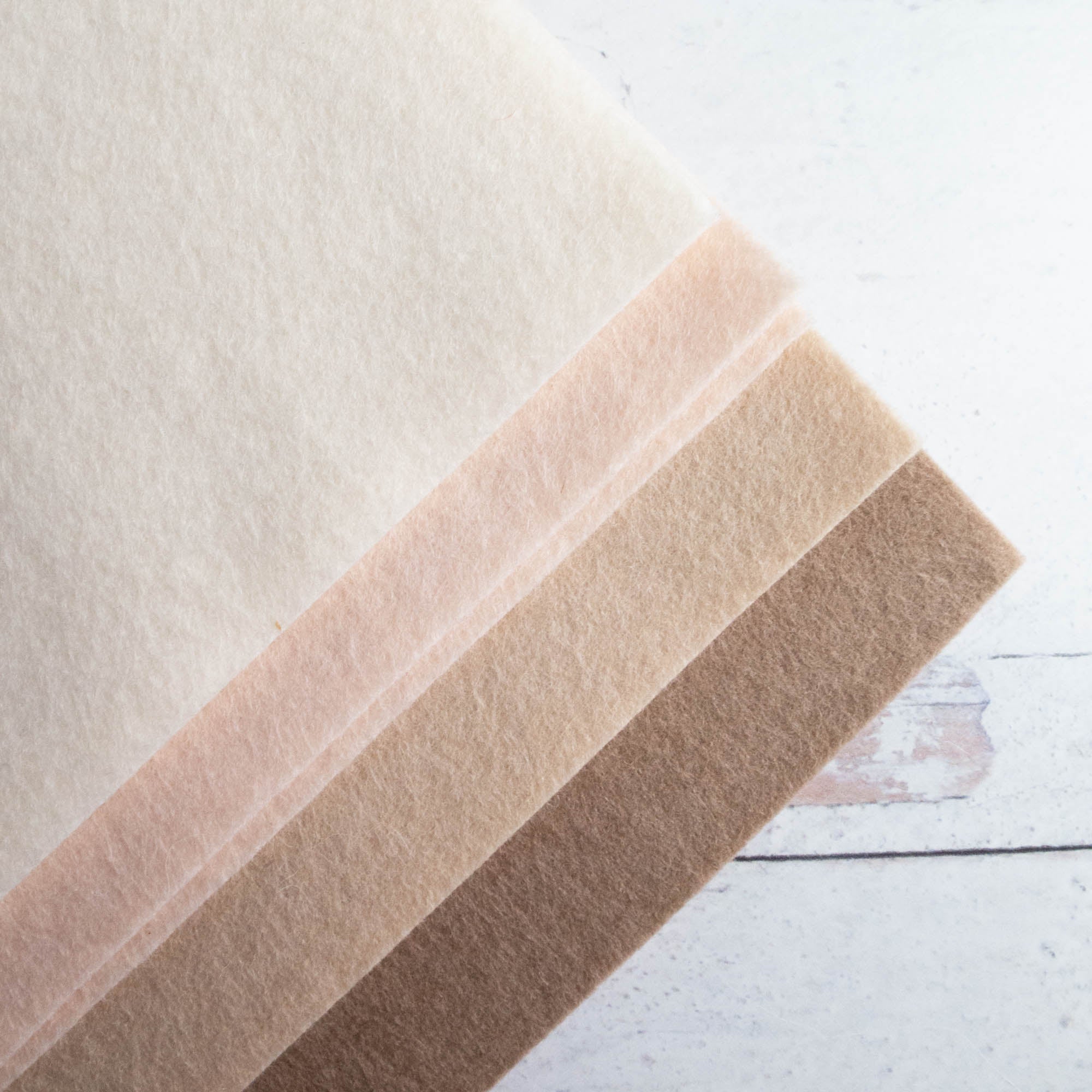 Wool Felt Sheet Collection -Light Neutrals #1 – Snuggly Monkey