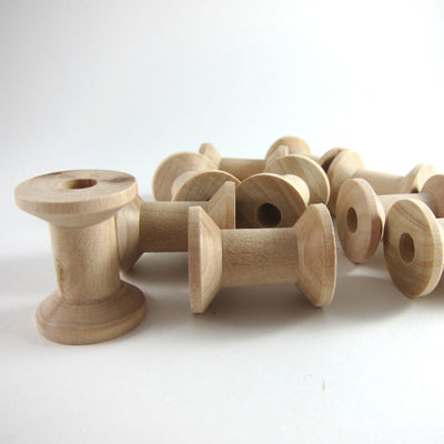 Small Wood Thread Spools - Snuggly Monkey
