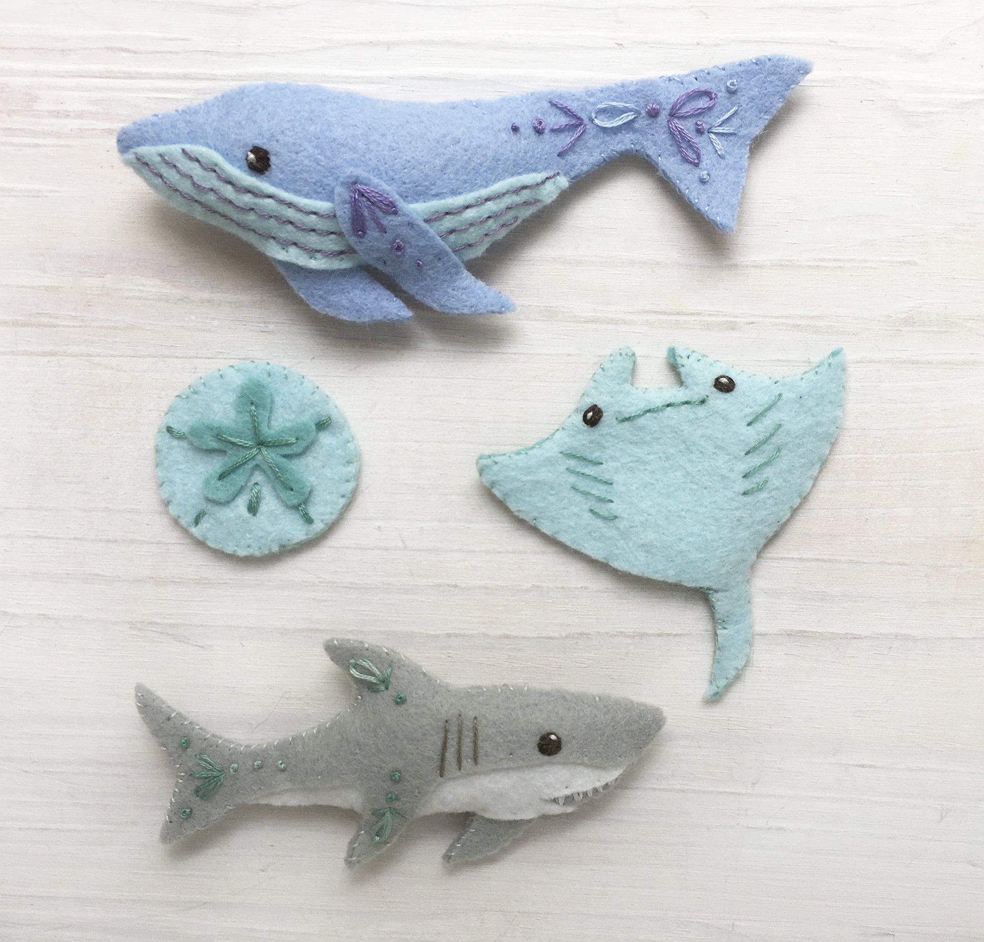 Felt Sea Creatures PDF Pattern - Snuggly Monkey